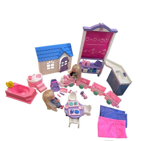 Mattel | Toys | Vintage 996 Barbie Kelly Nursery School Playset W ...
